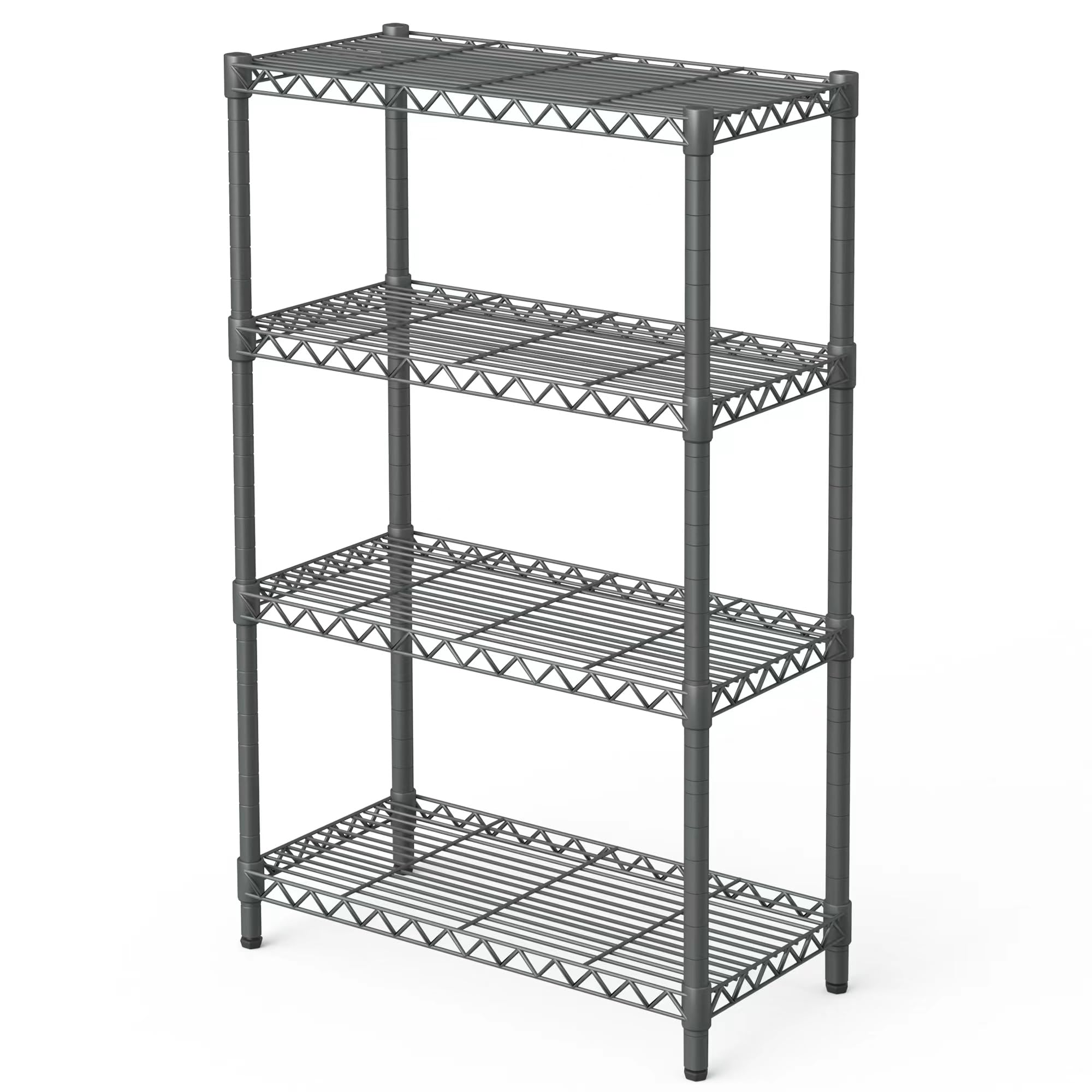 Snapklik.com : AHEONLAR 4 Tier Grey Storage Racks And Shelving - 36 L18 ...