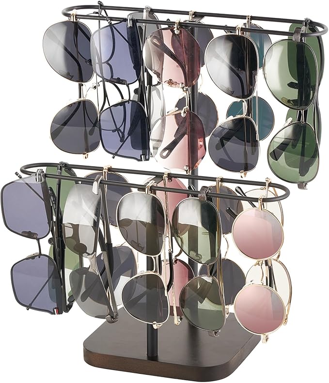 Amazon.com: Mkono Sunglasses Organizer Glasses Holder Stand for 24 ...