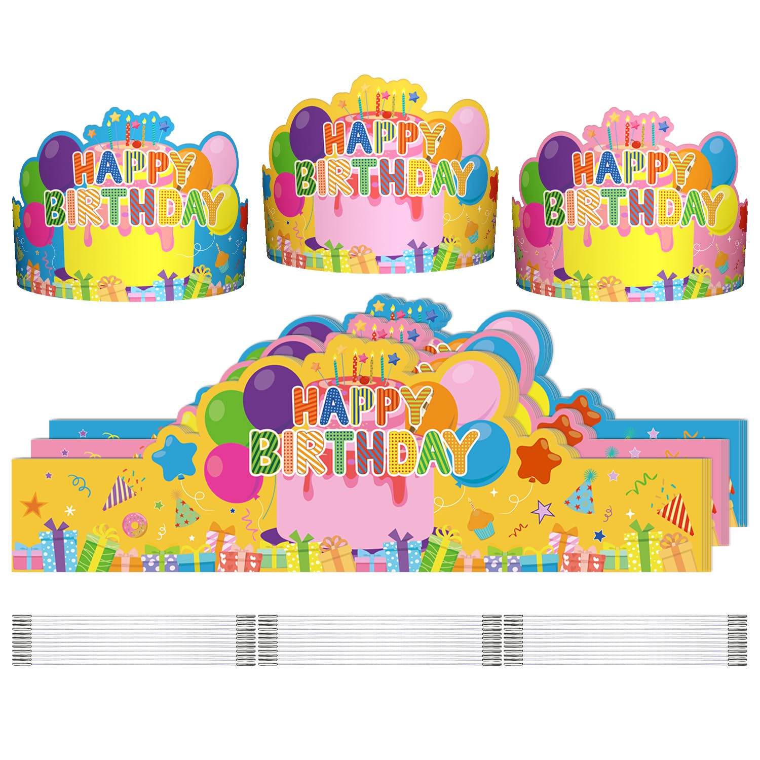 Buy Birthday Crowns - Pack of 36 | Birthday Crowns for Kids | Birthday ...