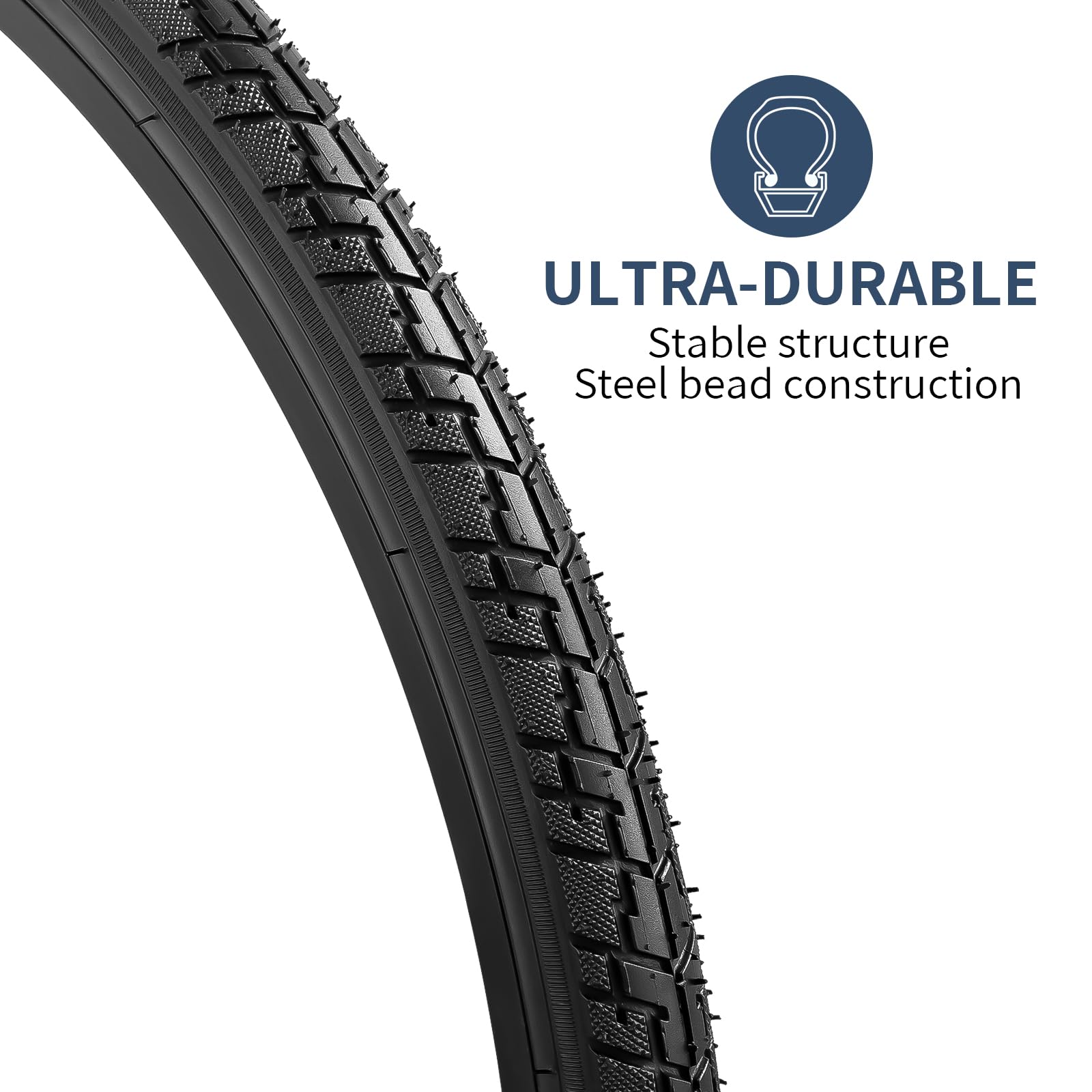 YunSCM 26" Bike Tires 26x1 3/8/37-590 and 26" Bike Tubes Schrader Valve ...