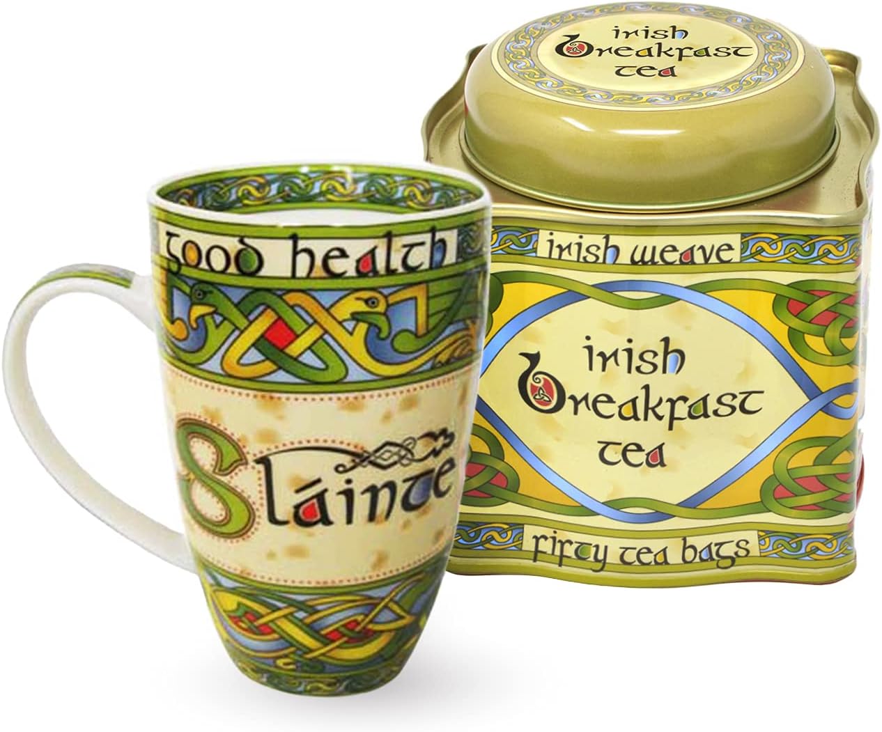 Amazon.com : Irish Breakfast Tea - Celtic Peacock Irish Weave Designed ...
