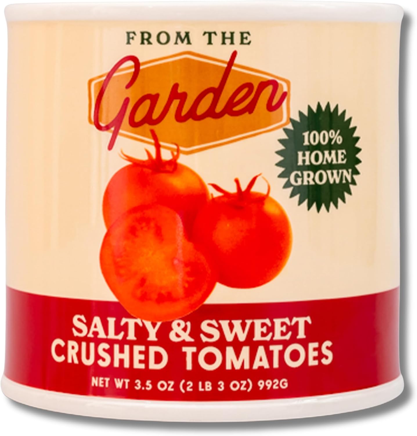 Amazon.com: ban.do Vintage Inspired Tomato Can Vase, Decorative Ceramic ...