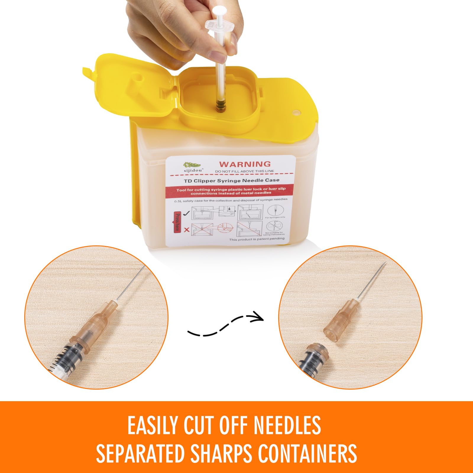 Snapklik.com : Sijidou Needle Clipper For Syringe And Sharps Disposal ...