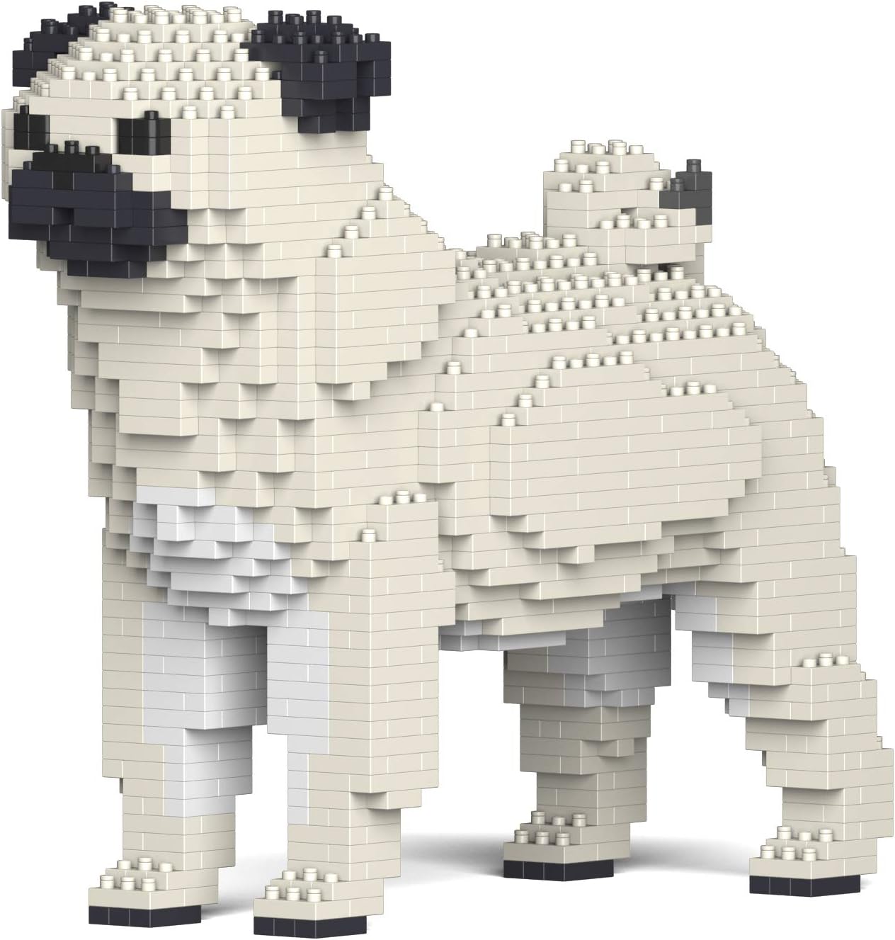 Amazon.com: JEKCA | Pug 01S-M03 - Building Blocks Kit - Sculptures in ...
