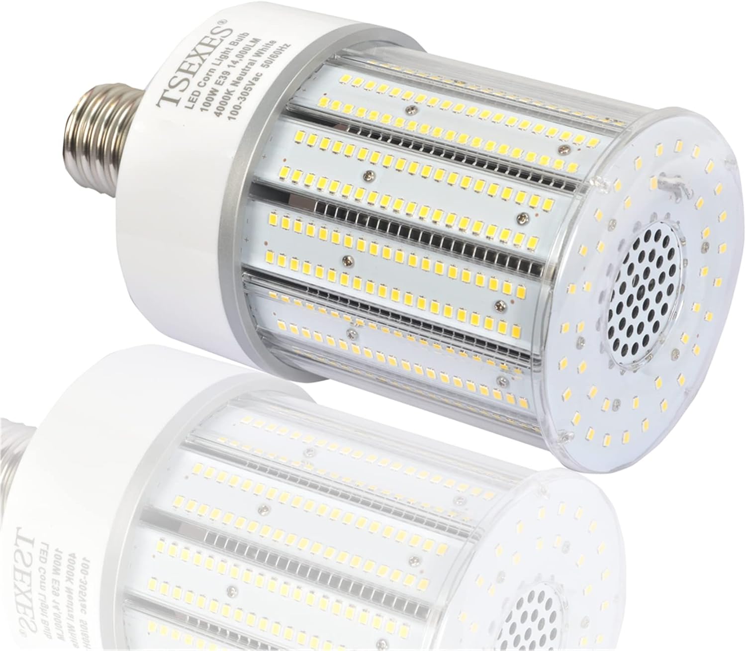 TSEXES 100 Watt LED Corn Light Bulb 4000K(Cool White) E39 Mogul Base ...