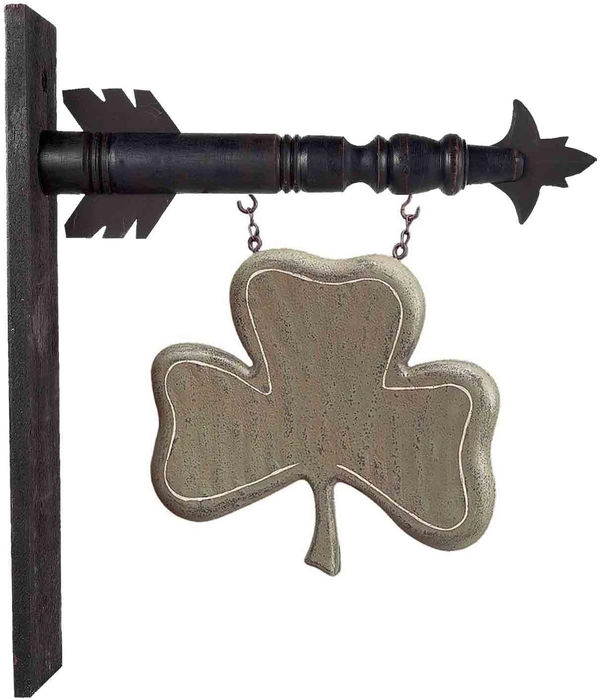 Amazon.com: K&K Interiors B5569 12 Inch Green Wood Shamrock Arrow ...