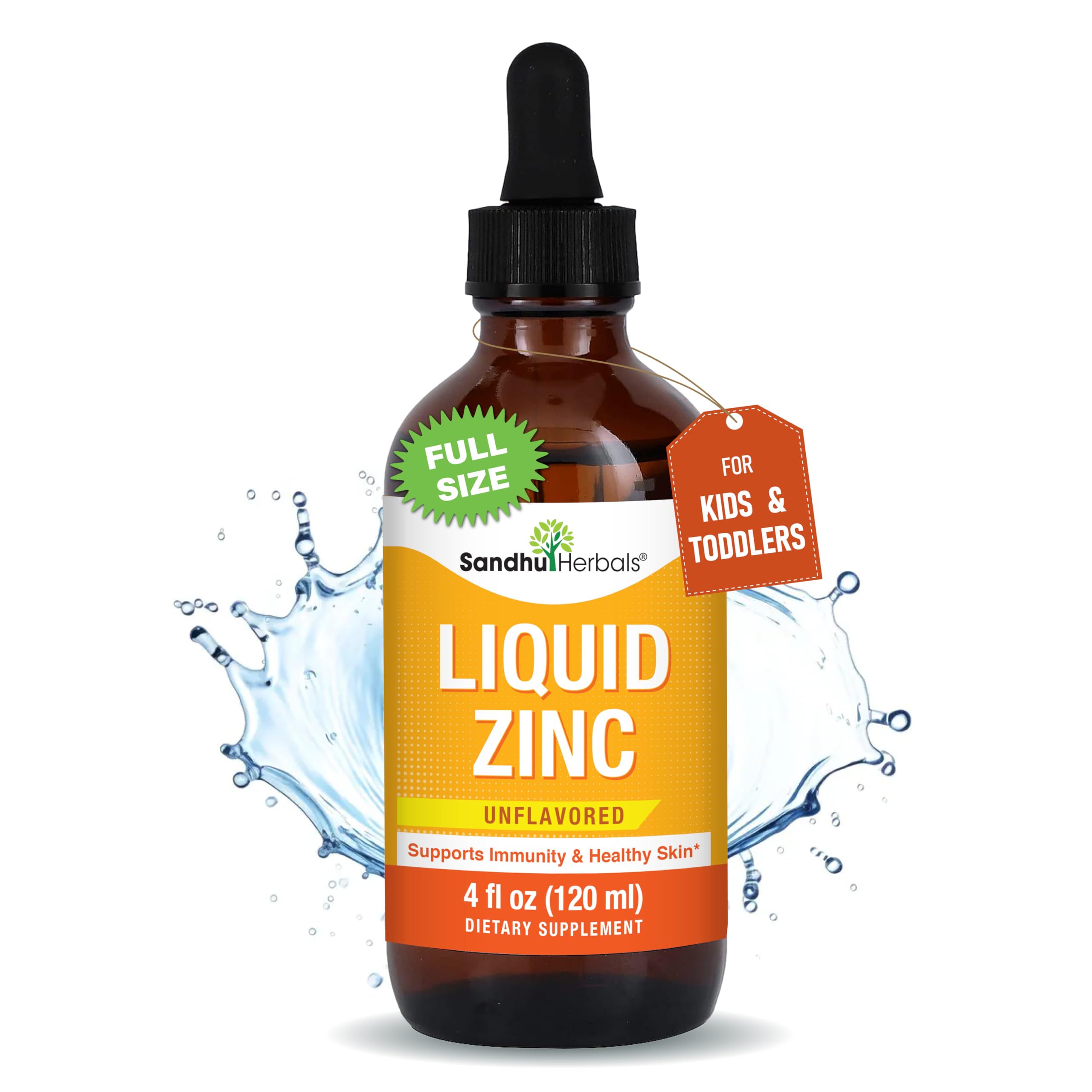 Amazon.com: Liquid Zinc for Kids, Toddlers and Babies | 4 Oz Large ...