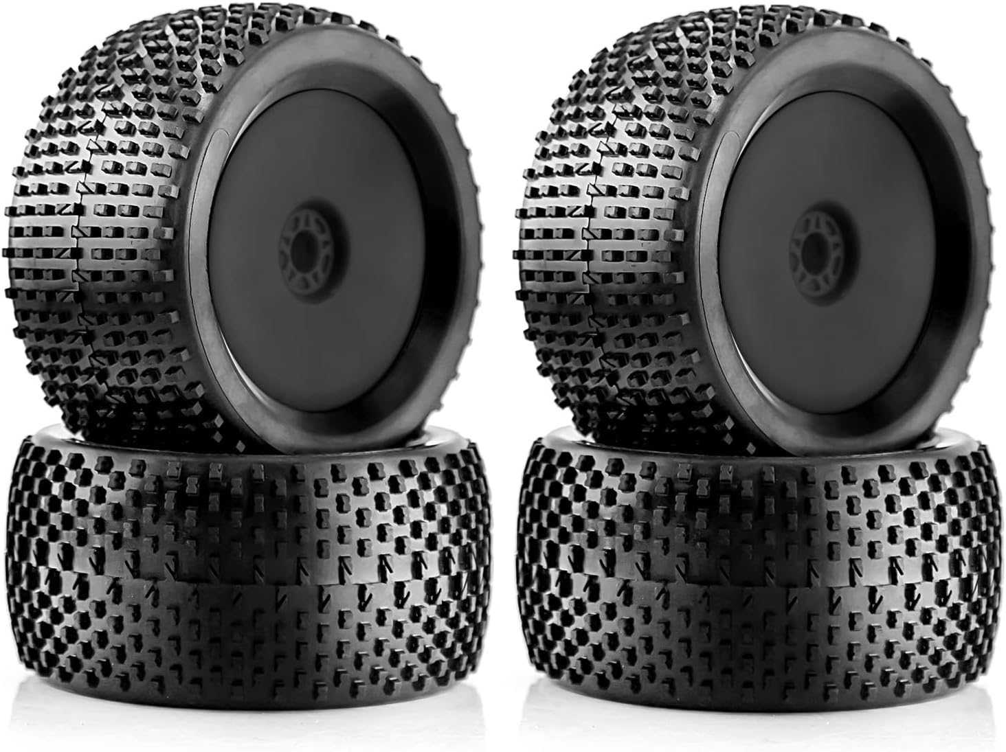 Amazon.com: Chanmoo 1/8 RC Off Road Racing Truck Tires And Wheels 17mm ...