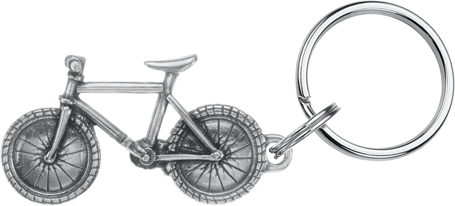 DANFORTH Bicycle Keychain – Handcrafted Pewter Keychain – 2 ¼”, Made In ...