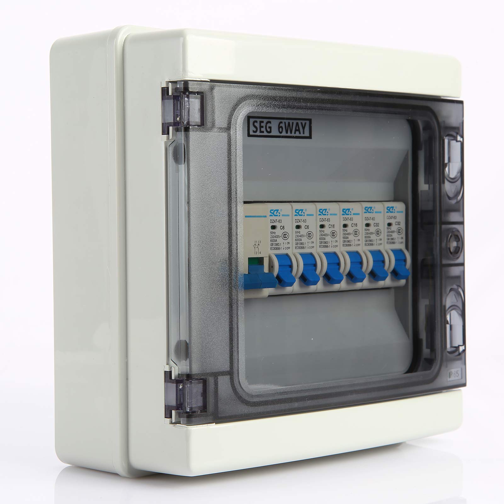 Buy 6-Way Consumer Unit IP65 Water Proof 100A MCB 2x32A 2x16A 2x6A ...