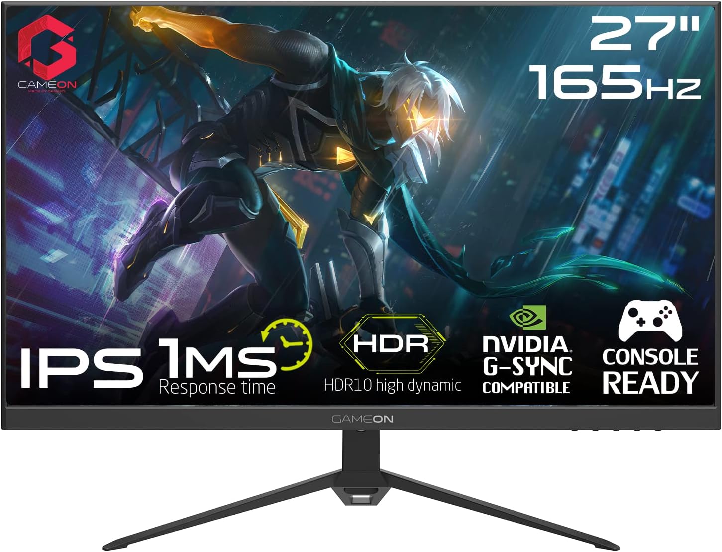 GAMEON GOP27QHD165 27 165Hz 1ms 2K Flat IPS G-SYNC & FreeSync Gaming ...