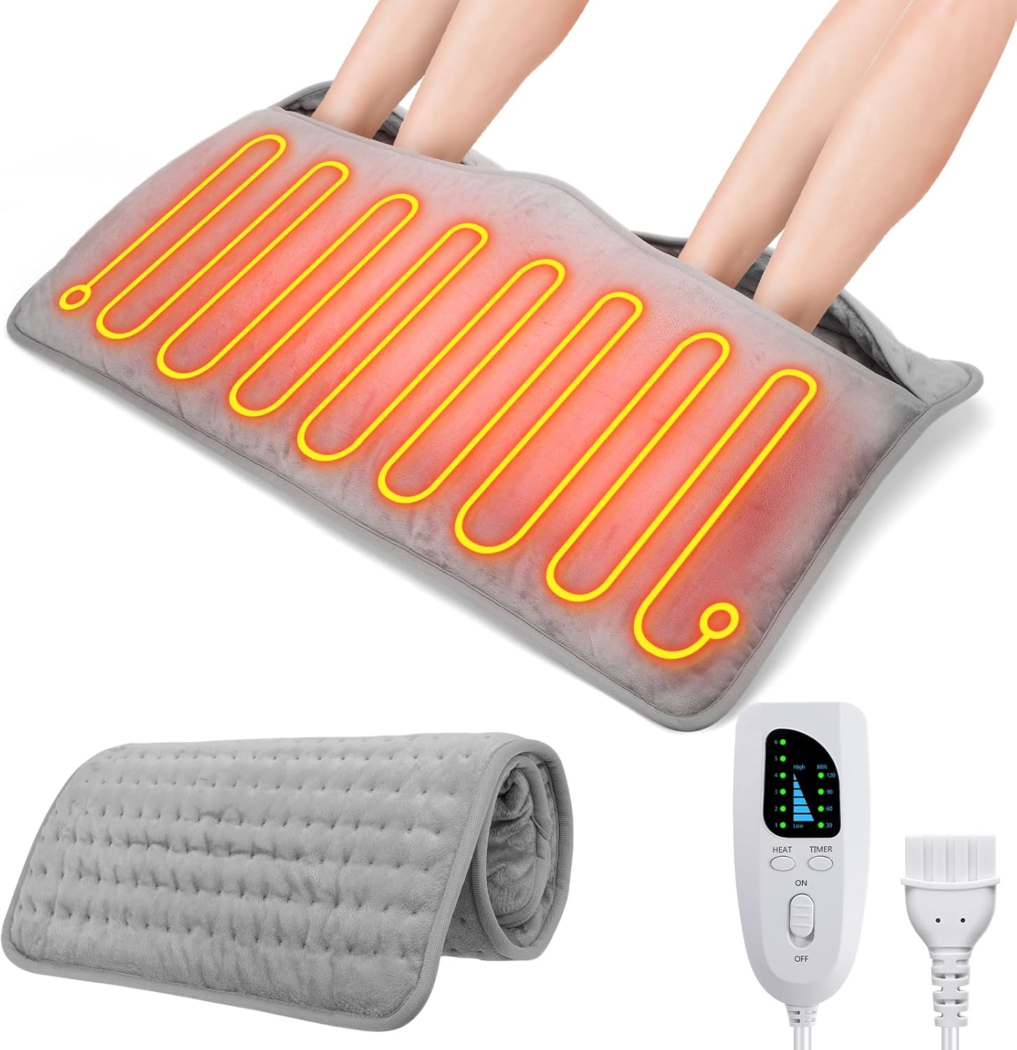 Amazon.com: Electric Heated Foot Warmers for Men Women, Cold Feet ...