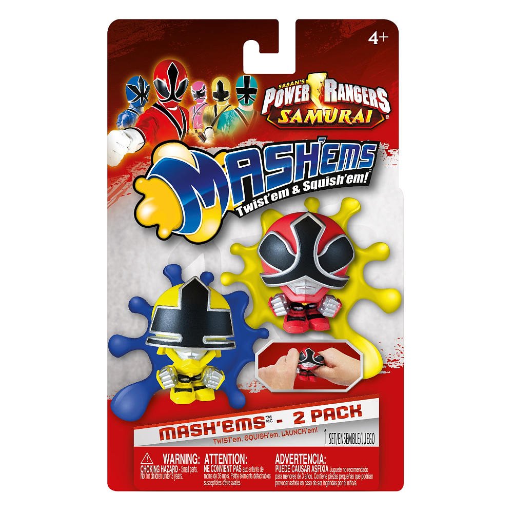 Amazon.com : Mash'ems Power Rangers 2 Pack - (Color/Styles Vary) : Toys ...