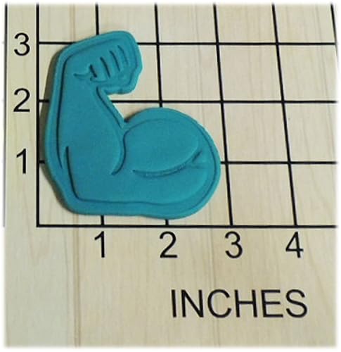 Amazon.com: Flexing Muscle Arm Shape Fondant Cookie Cutter and Stamp ...