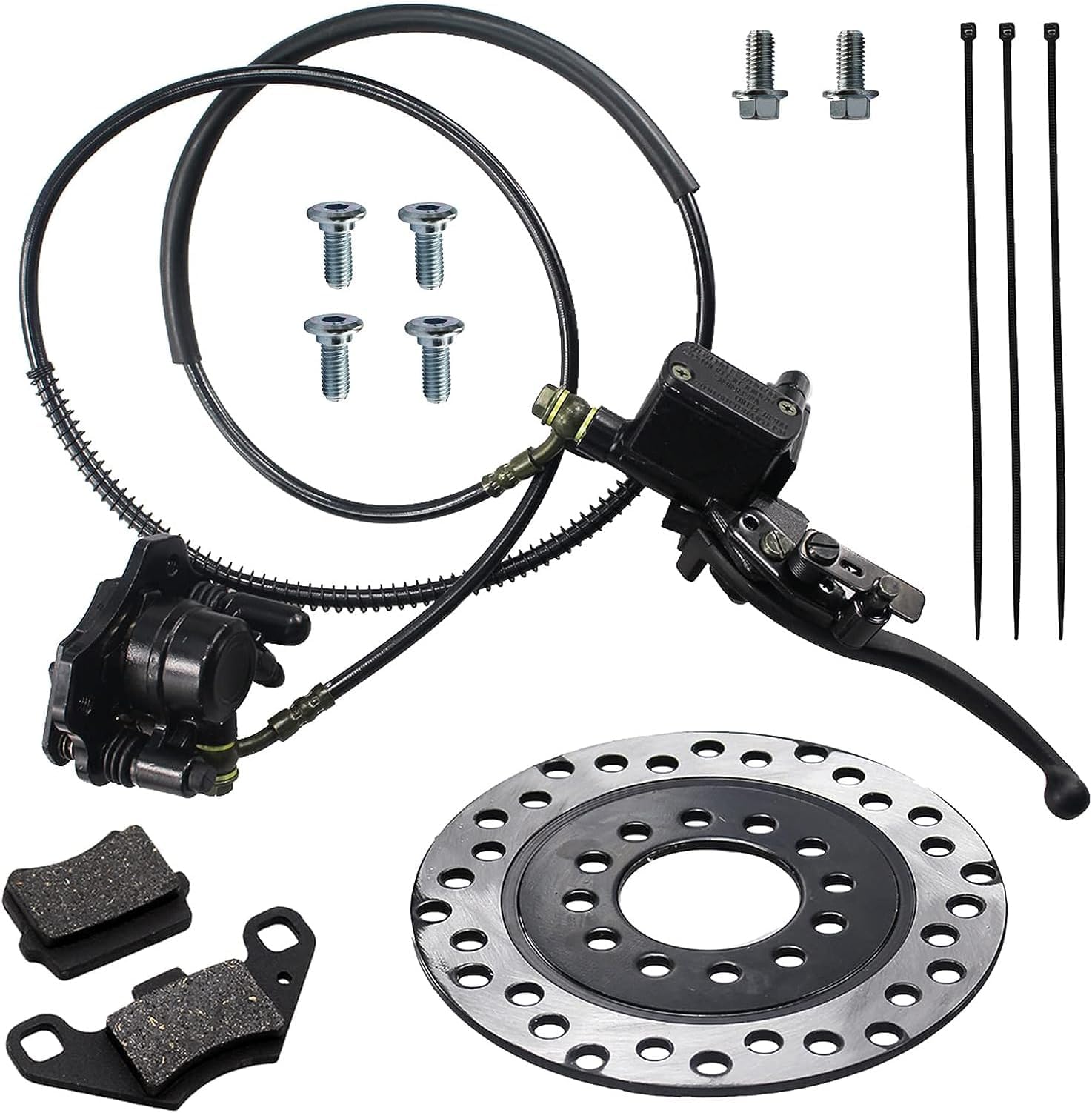 Amazon.com: PRO BAT Rear Hydraulic Disc Brake System Caliper + Brake ...
