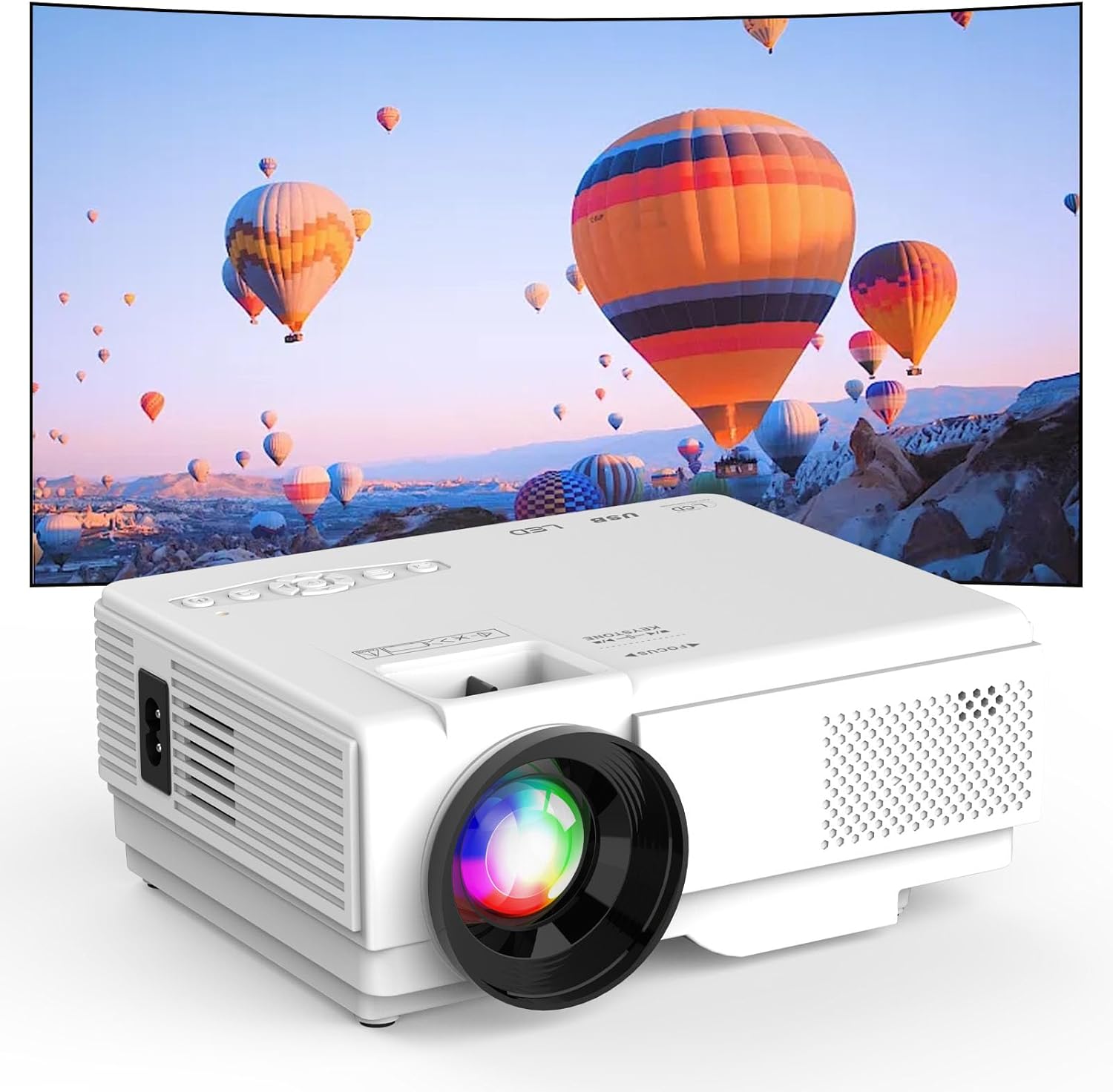 Amazon.com: Mini Projector with WiFi and Bluetooth 1080P Full HD ...