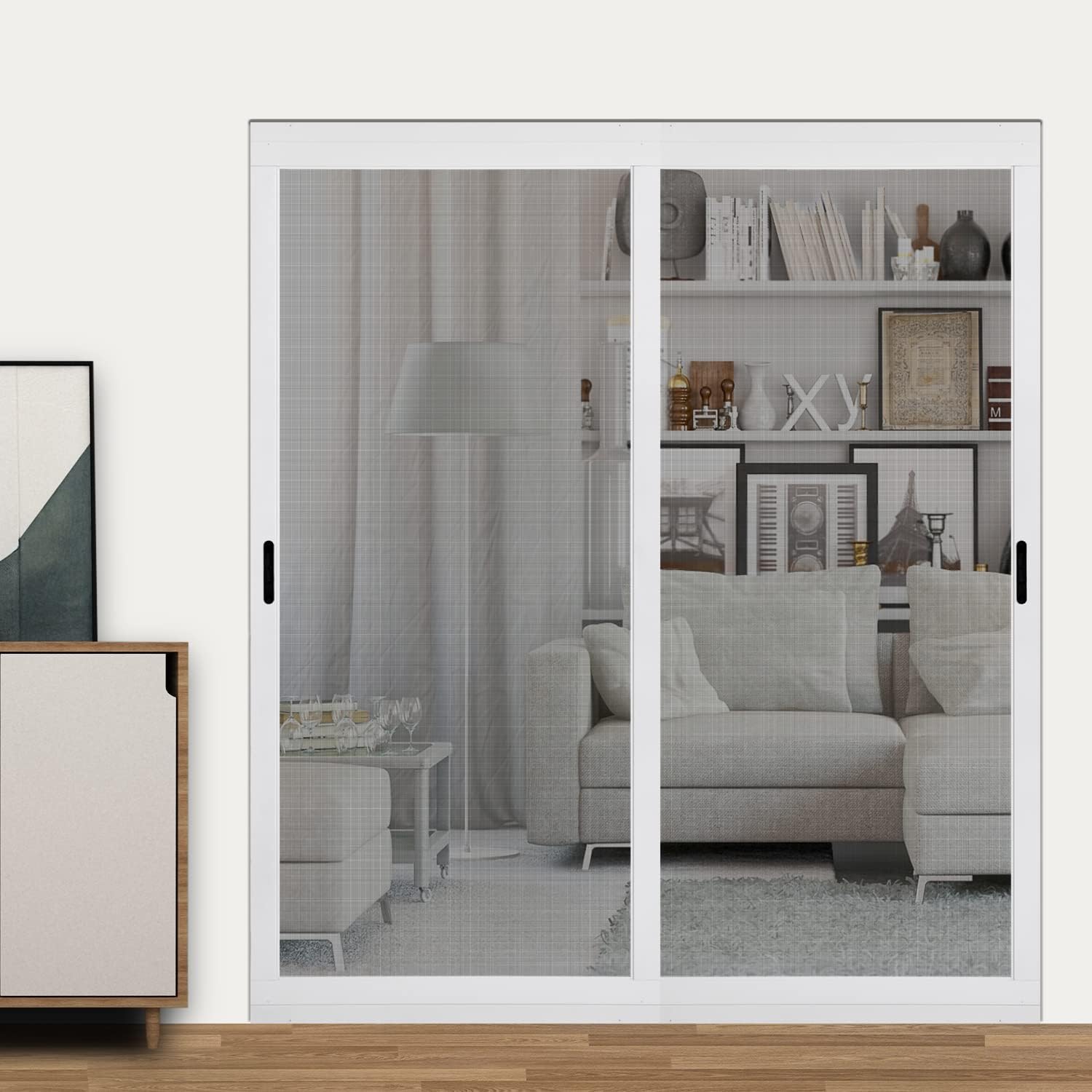 CRL KDEX2036W White 36" x 81" Heavy-Duty Extruded K.D. Sliding Screen ...