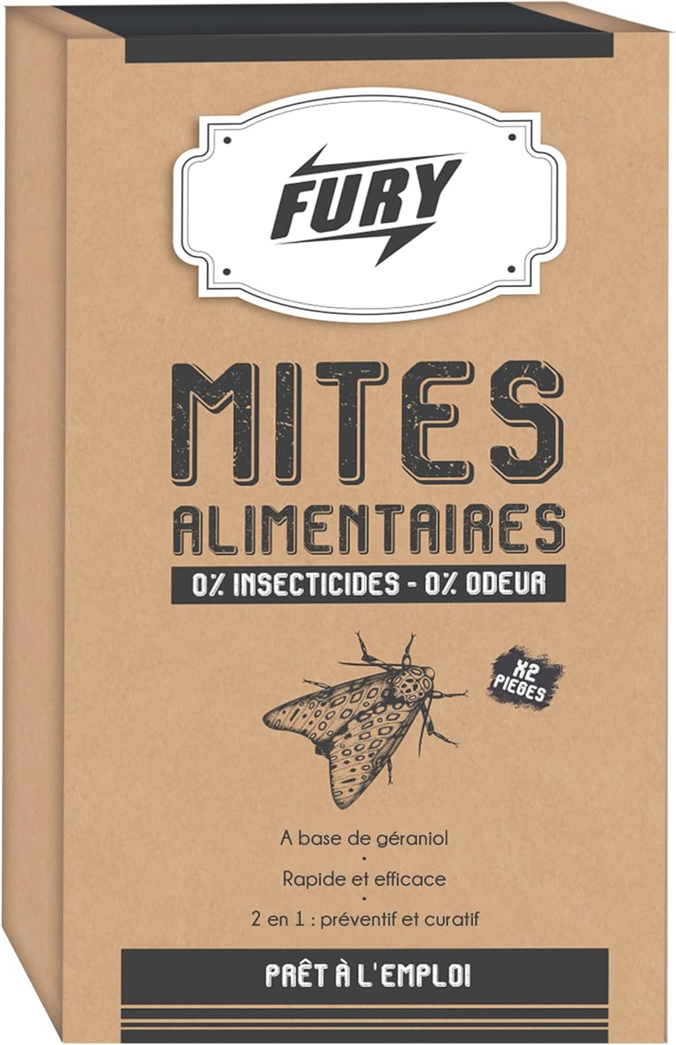 'FURY Insecticide Piège Mite Alimentaire' (2 pièges inclus) : Amazon ...