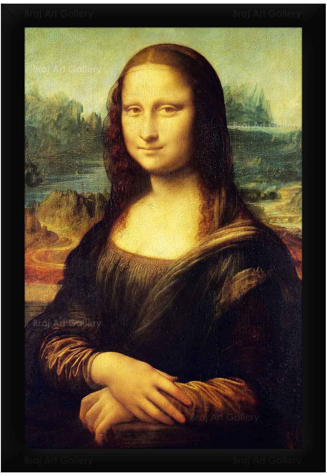 Mona Lisa Painting In Frame Joconde Mona Lisa Art Frame By J P