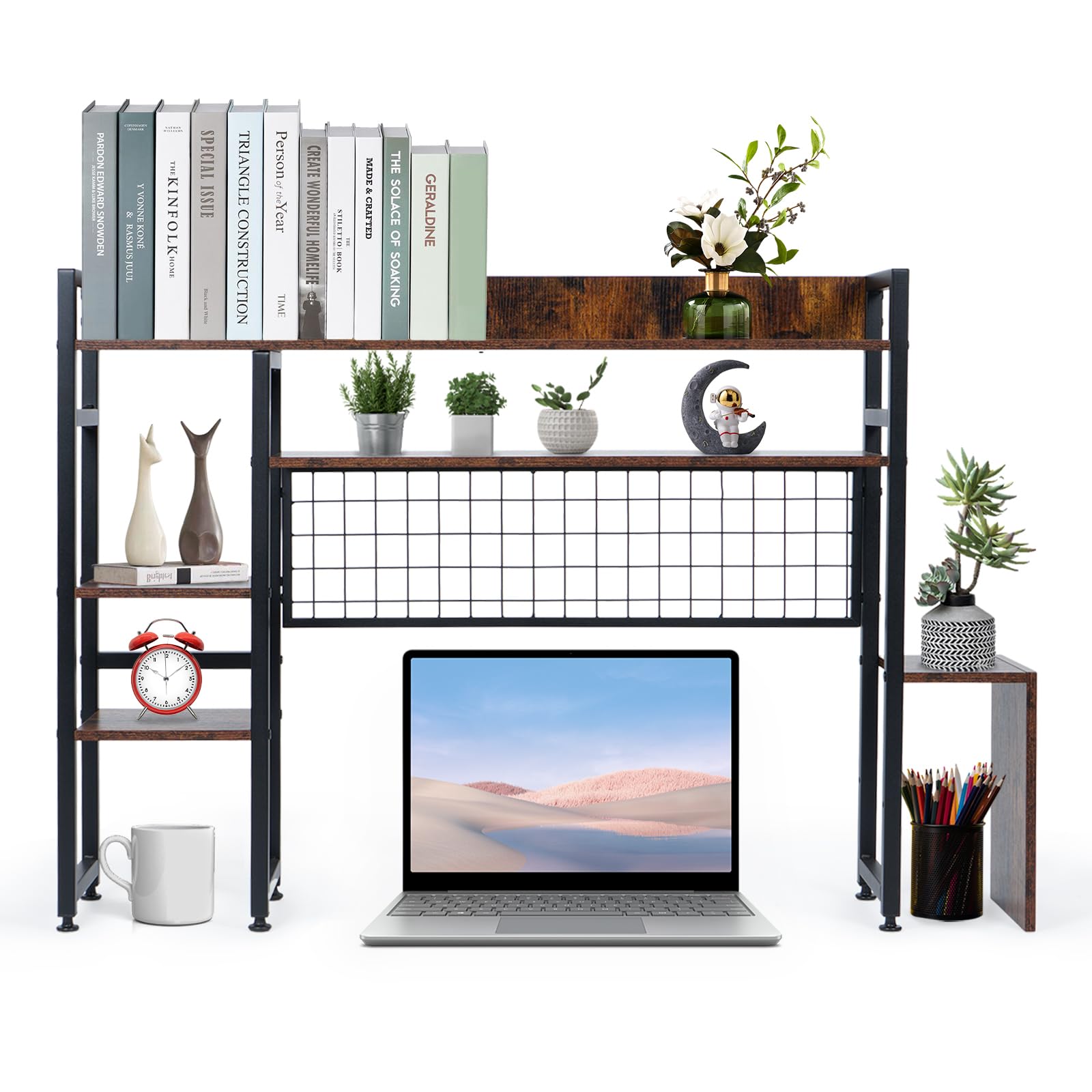 Snapklik.com : Nisorpa Desktop Bookshelf Multipurpose Computer Desktop ...
