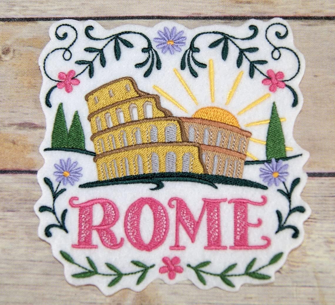 Amazon.com: Patch Rome Colosseum US Army Sew Iron on Embroidered ...