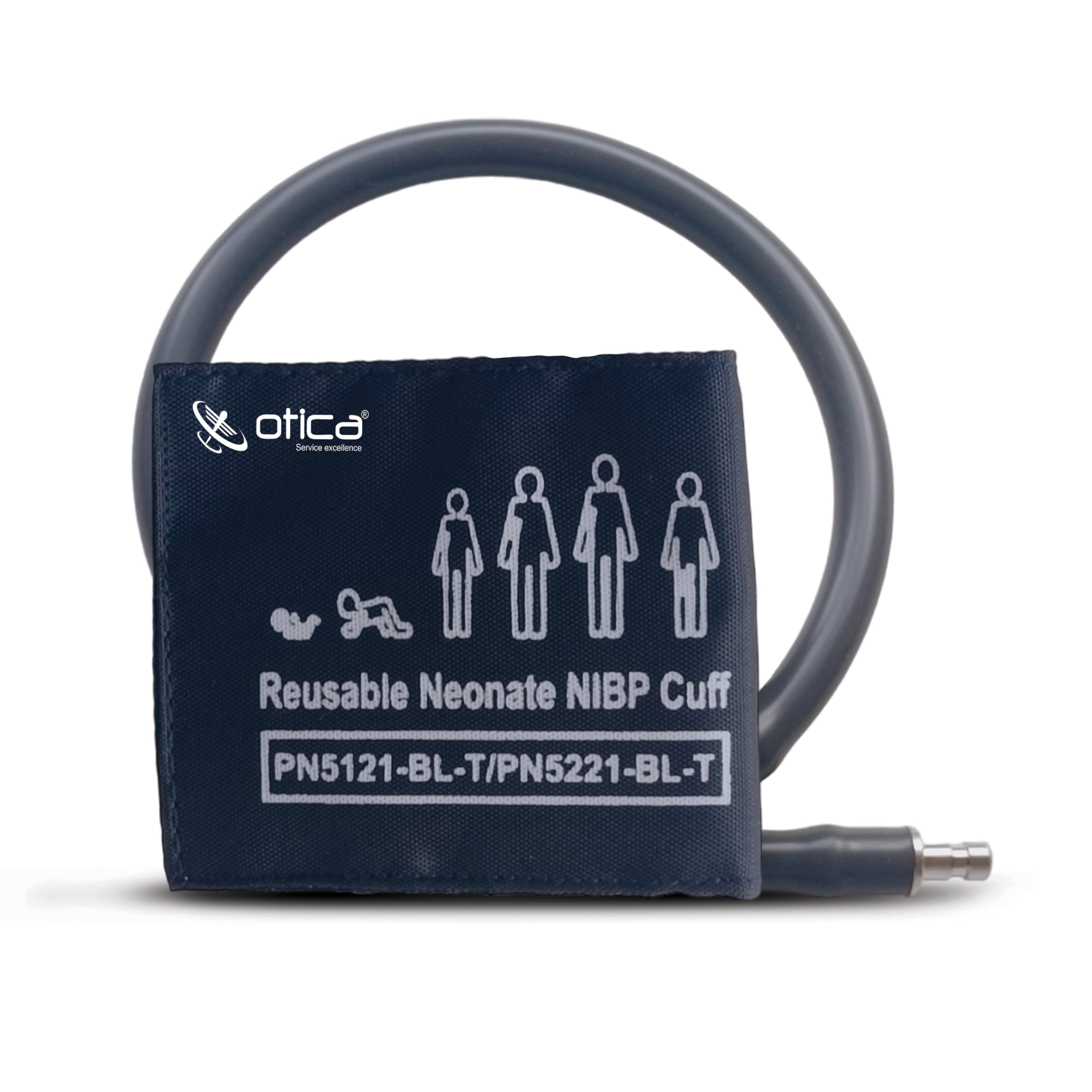 OTICA Reusable NIBP Cuff Bp Monitor Cuff for Multipara Patient Monitor ...