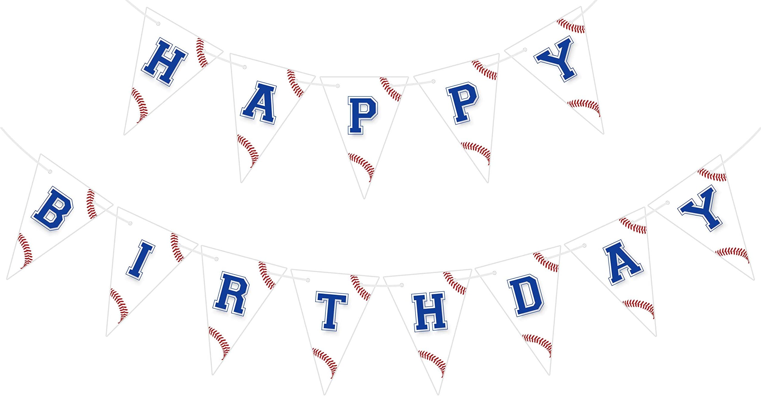 Amazon.com: Baseball Birthday Banner - Baseball Happy Birthday Banner ...