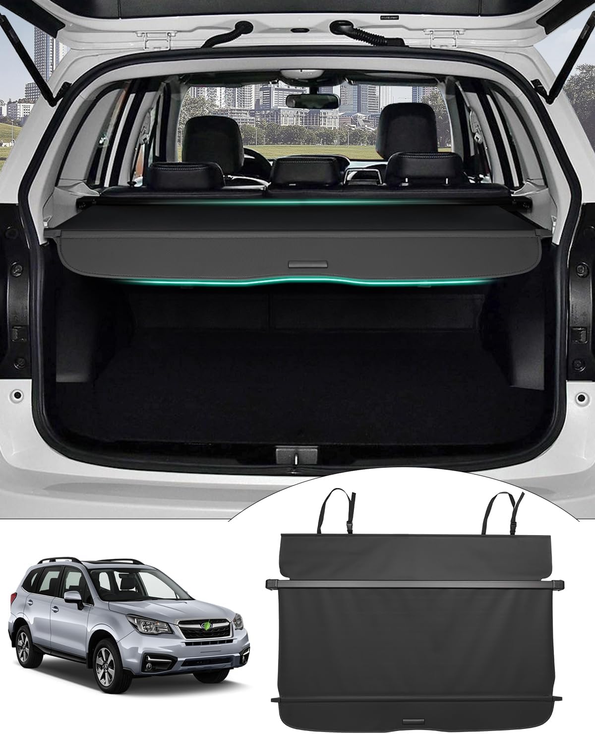 Amazon.com: Powerty Cargo Cover for 2014-2018 Subaru Forester Only for ...