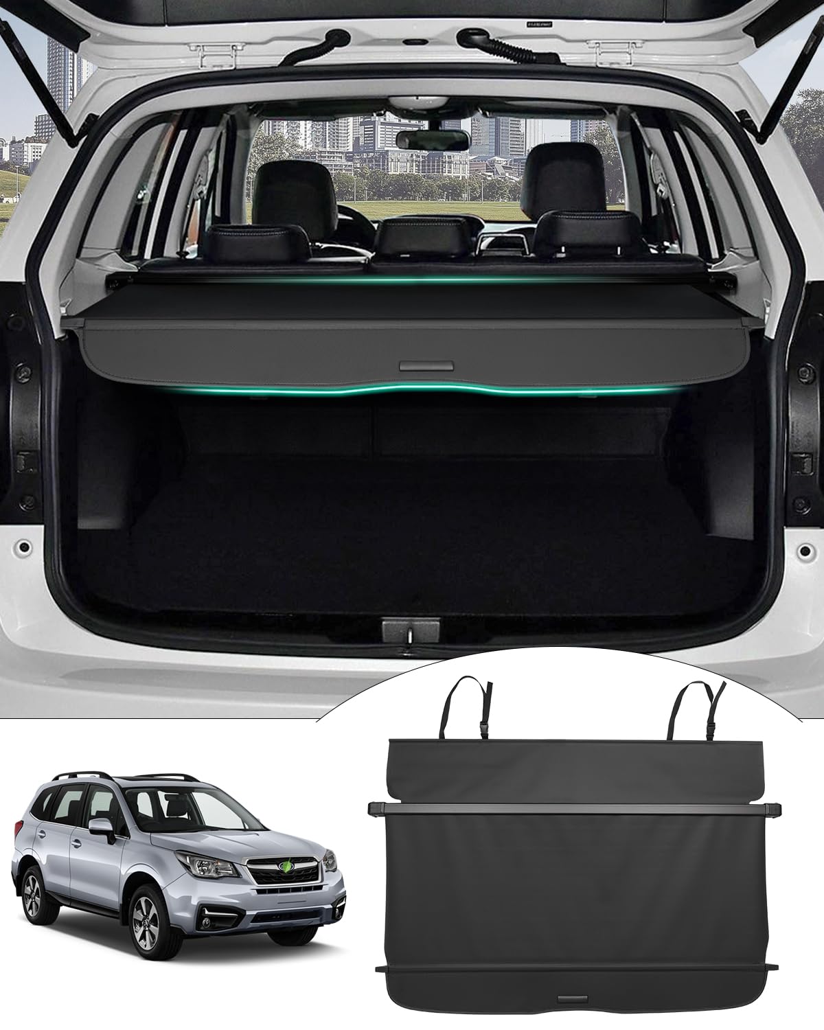 Snapklik.com : Powerty Cargo Cover For 2014-2018 Subaru Forester Only ...