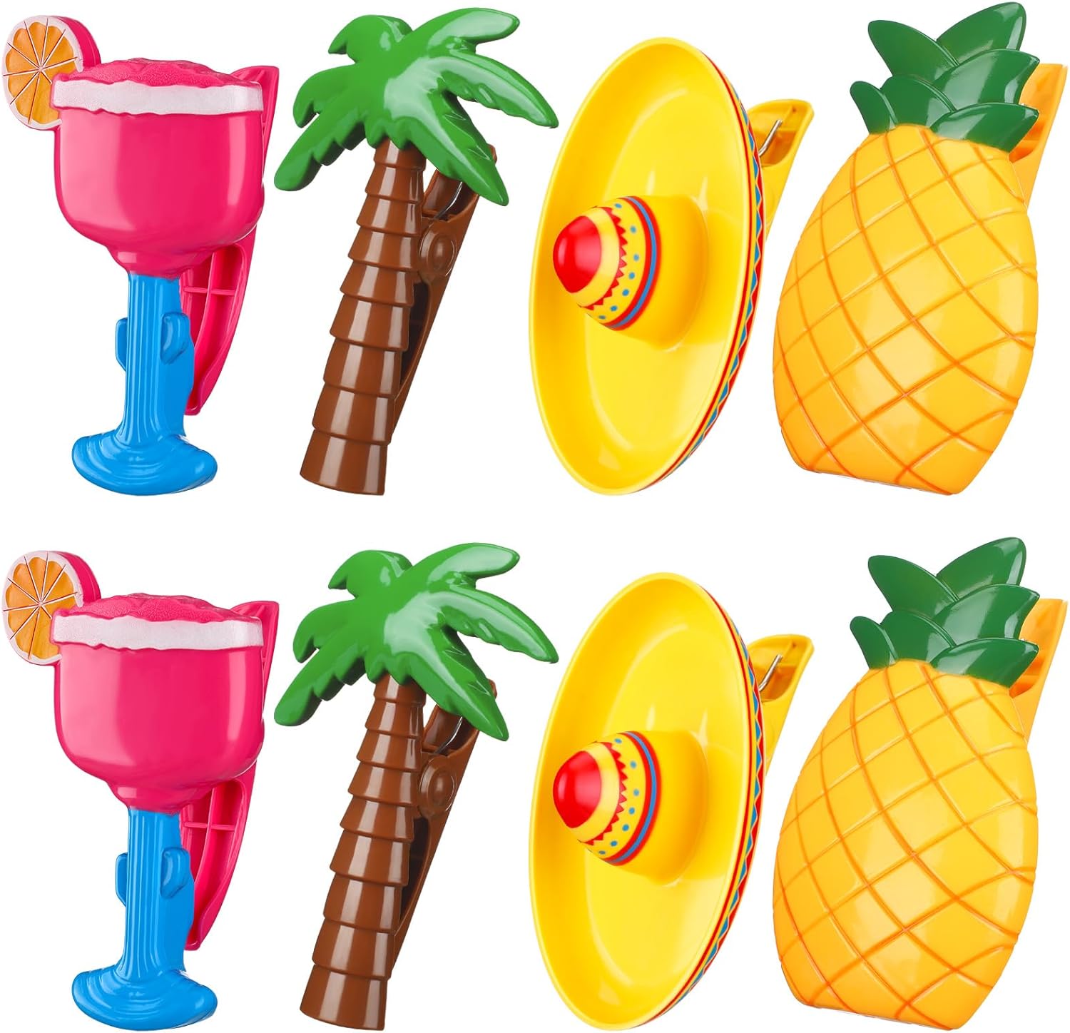 Amazon.com: Yoande 8 Pcs Beach Towel Clips Towel Clips for Chairs Beach ...