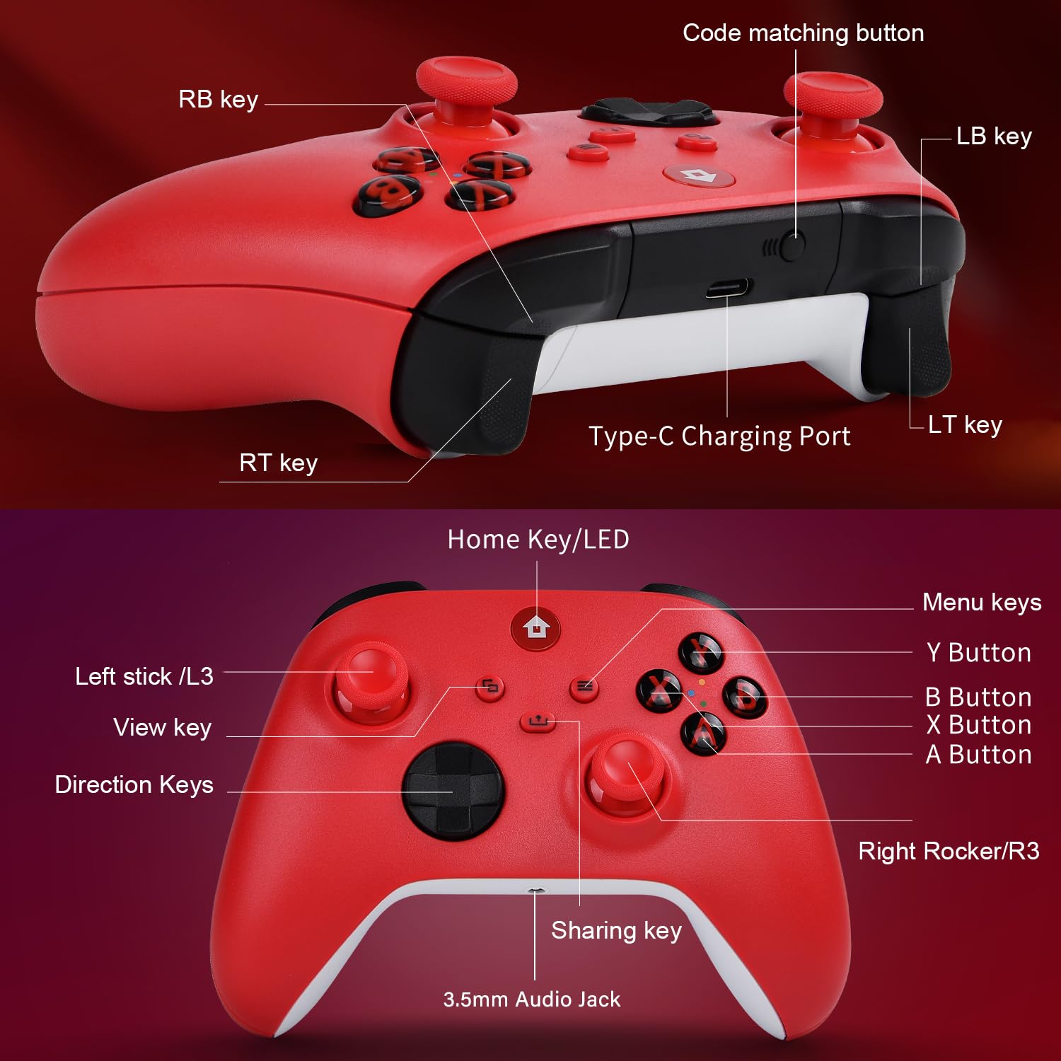 Xbox One Controller Red Lights Lampelc Xbox One Controller, Xbox