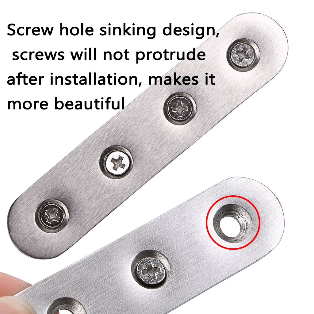 Snapklik.com : Sumnacon 8Pcs Stainless Steel Flat Plates - 4 Inch Heavy ...