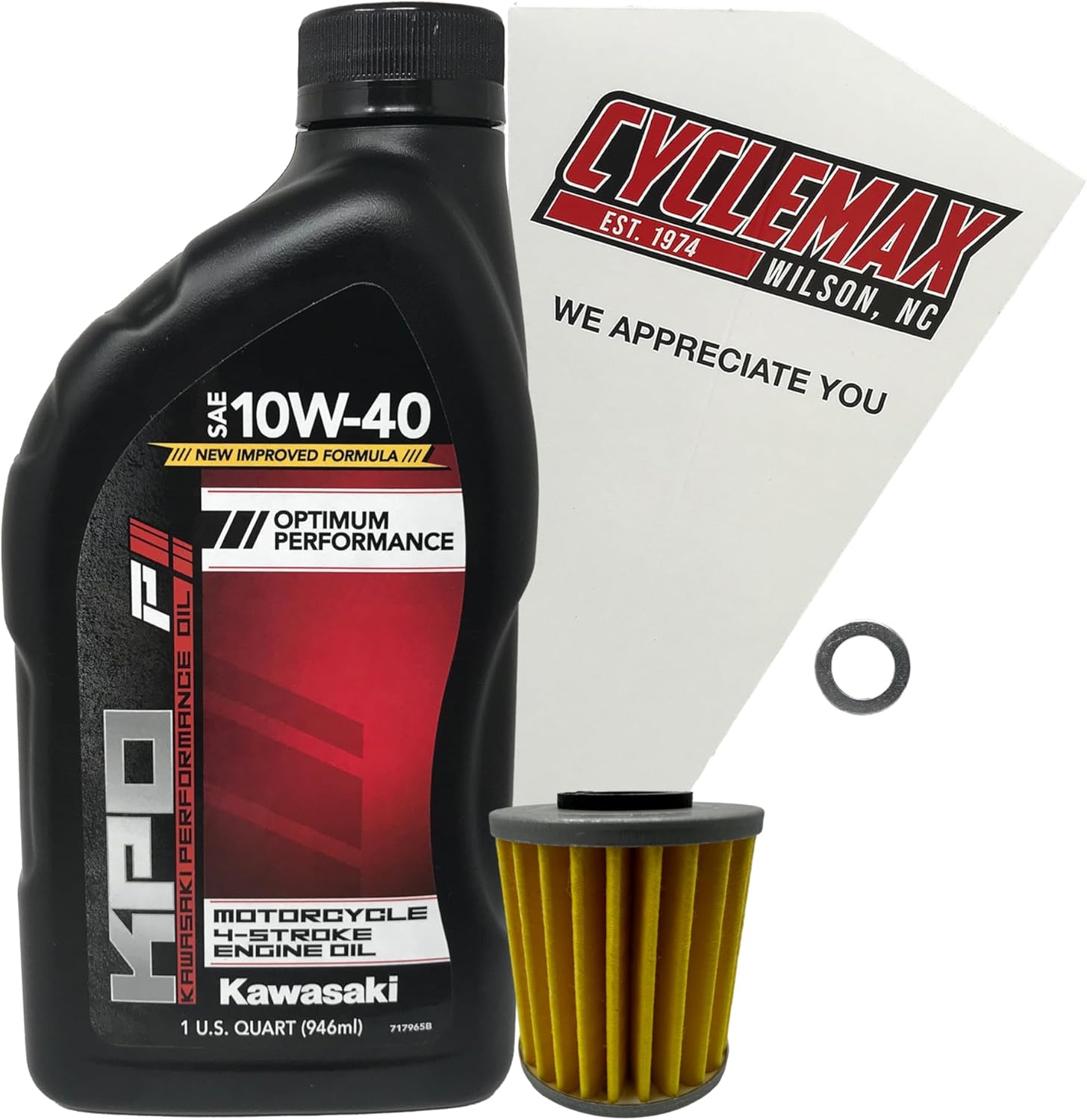 Amazon.com: Cyclemax Standard 10W-40 Oil Change Kit compatible with ...