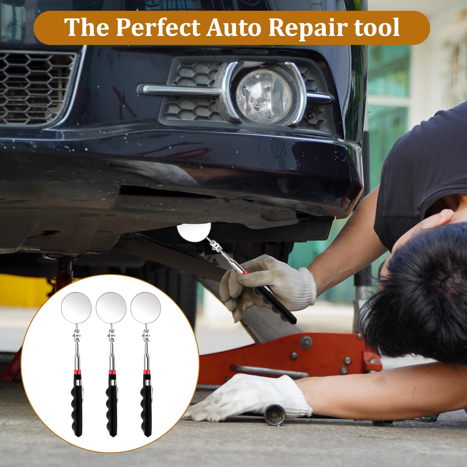 Snapklik.com : 6 Pcs Telescoping Inspection Mirror Retractable ...