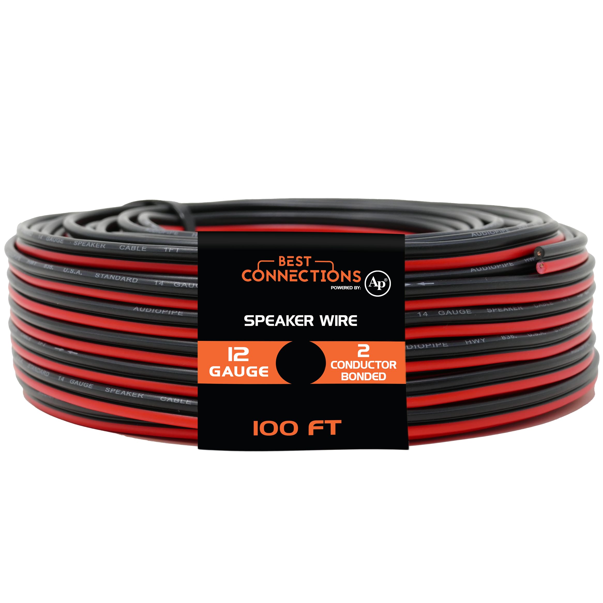 Amazon.com: BEST CONNECTIONS 12 Gauge Speaker Zip Wire (100 Feet ...