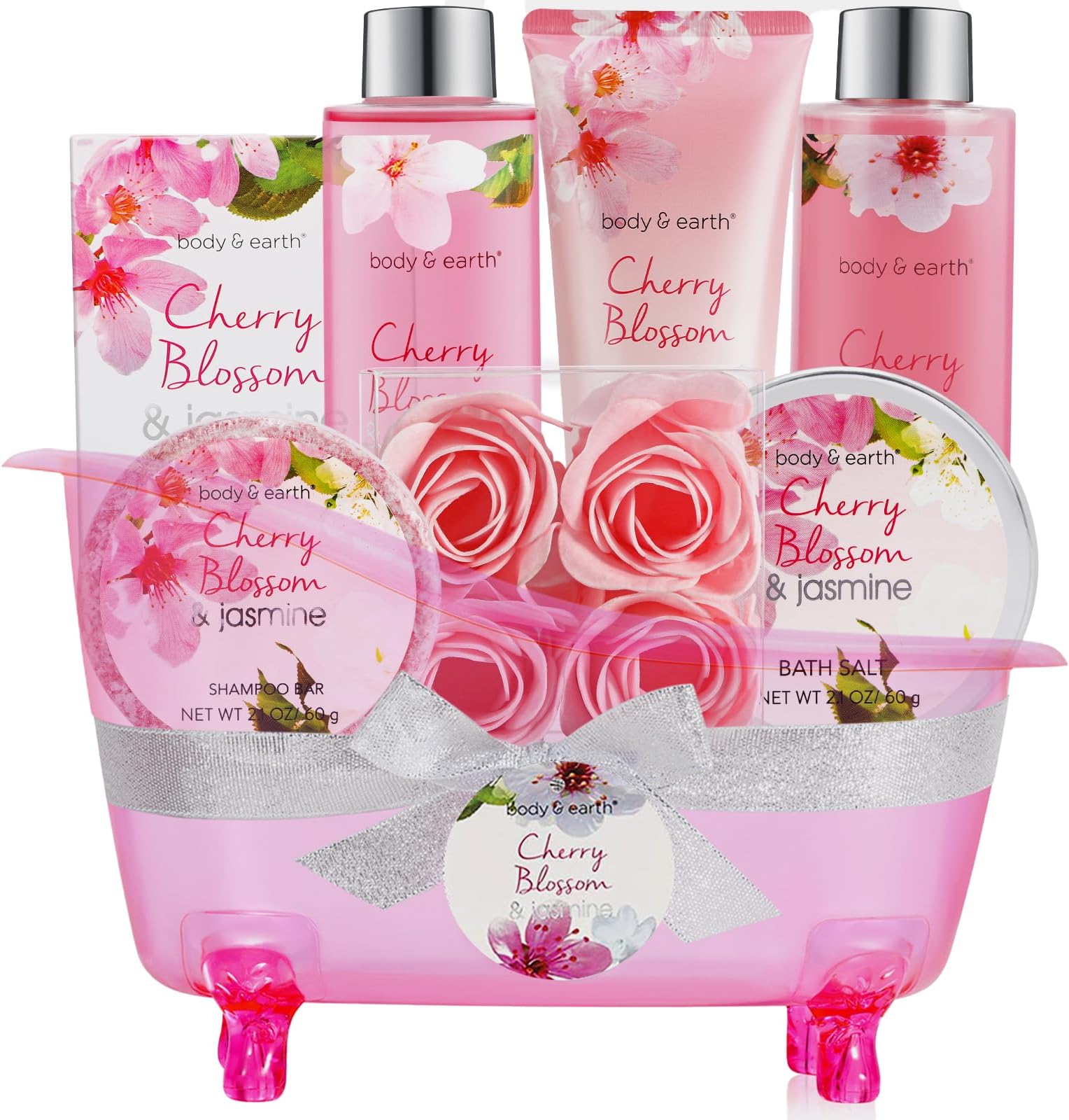 Amazon.com : Mother Gift Bath Set for Women, Luxury Home Spa Kit Rose ...