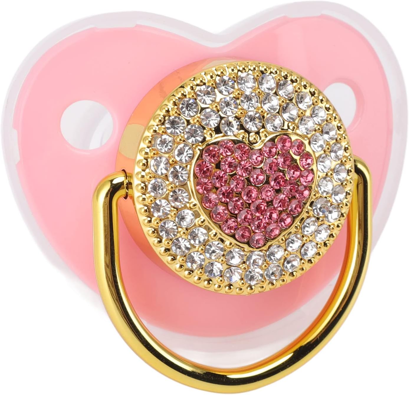 Amazon.com : Personalized Bling Pacifier, Heart Shape Shinning Baby ...