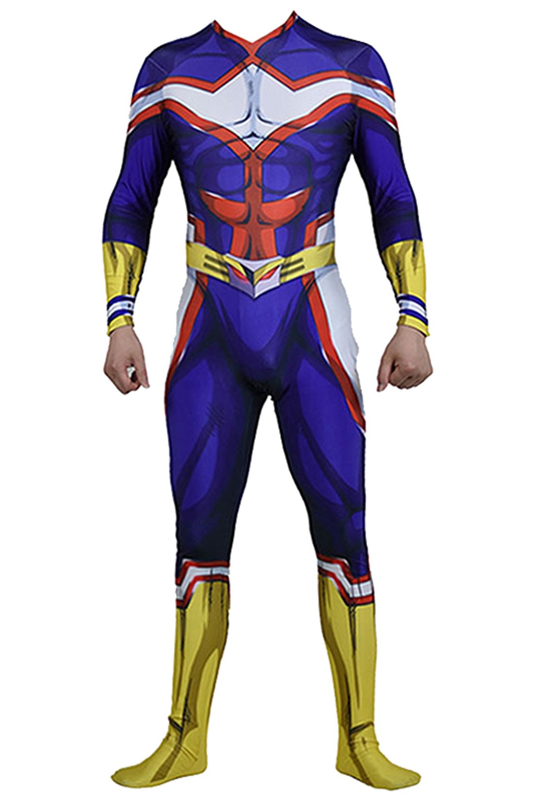 Buy NoveltyBoy BNHA MHA All Might Jumpsuit Cosplay Costume Halloween ...