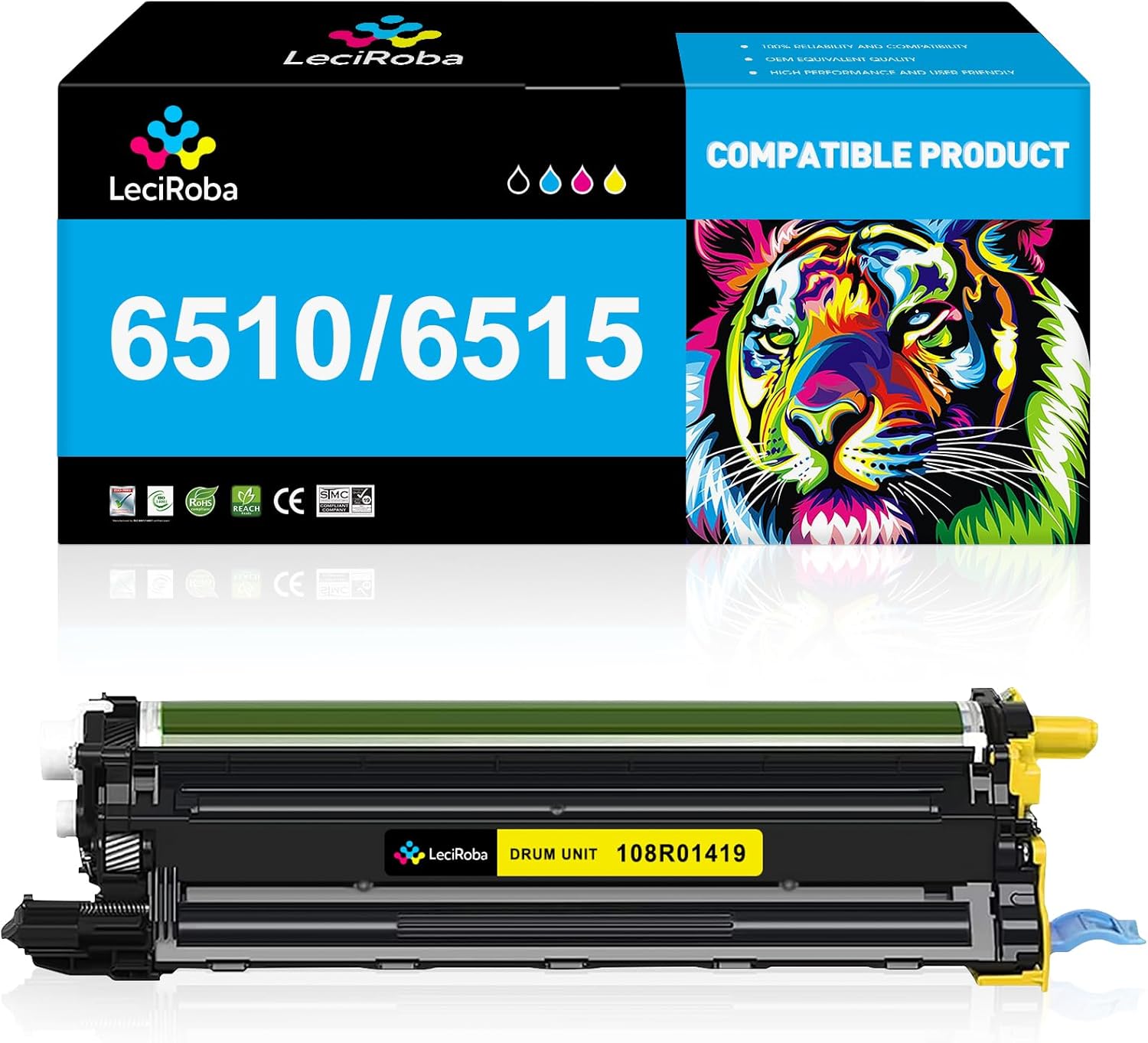 Amazon.com: LeciRoba 6510 6515 Remanfactured Drum Unit Replacement for Xerox 108R01419 for Xerox ...