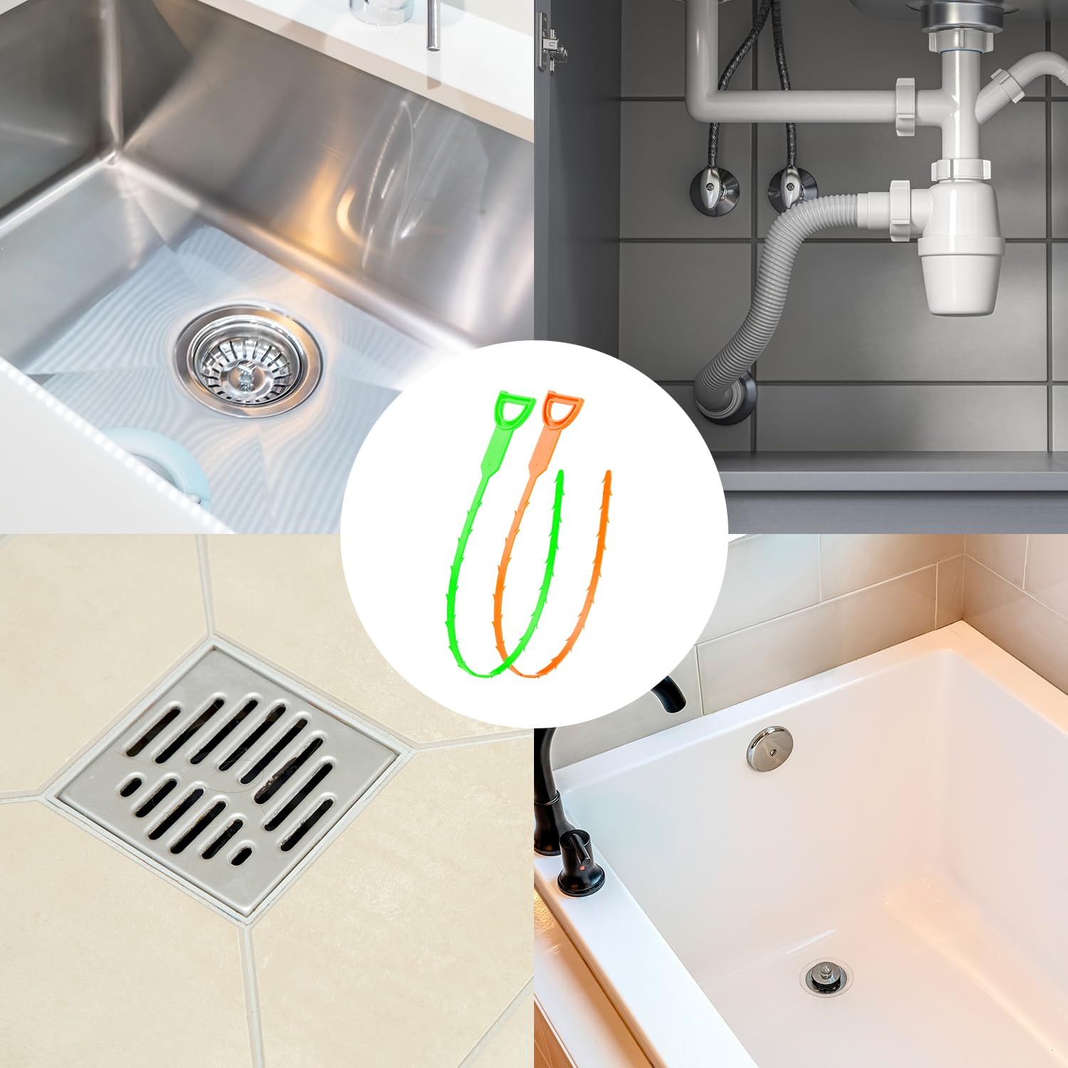 Snapklik.com : POPULO 6-Pack 25-Inch Drain Cleaner Sticks - Plumbing ...