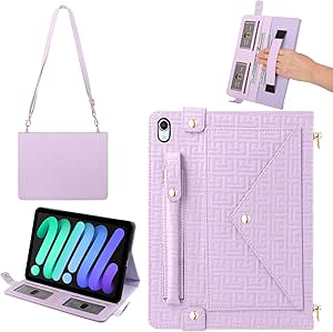 Amazon.com: Handbag Case for iPad Mini 7 2024/Mini 6th Generation Case, Techcircle Elegant ...
