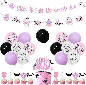 Amazon.com: Jollyboom Halloween Baby Shower Decorations for Girls, a ...