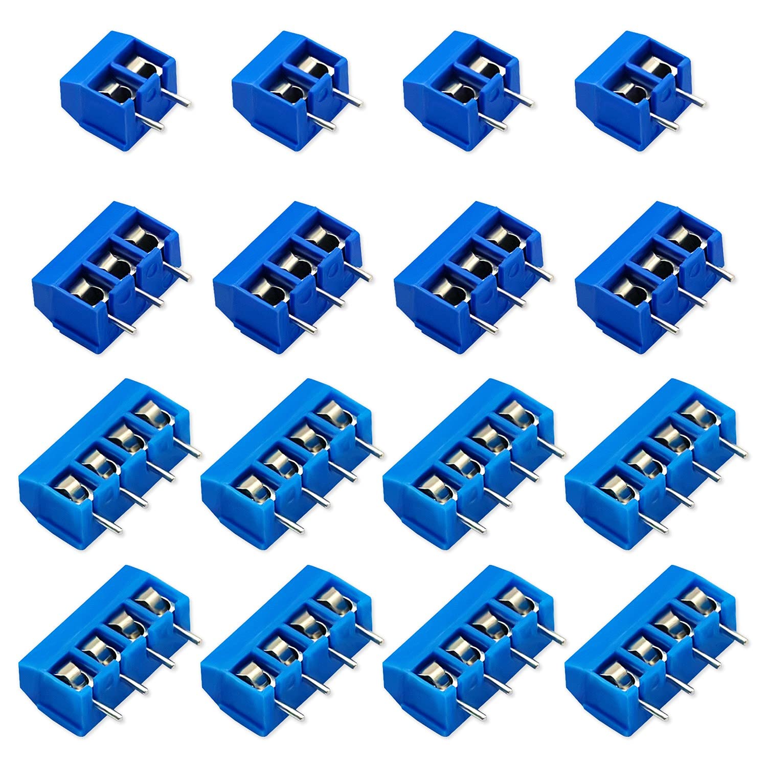 Snapklik.com : CenryKay 60PCS 2 Pin 3 Pin 4 Pin PCB Mount Screw ...