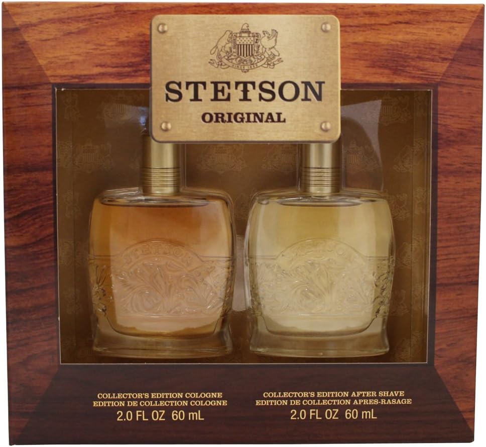 Amazon.com : STETSON 2 PC. GIFT SET (COLOGNE 2.0 oz + AFTERSHAVE 2.0 oz ...