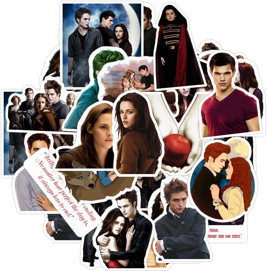 Amazon.com: 20 Pcs Stickers Pack Twilight Aesthetic Vinyl Colorful ...