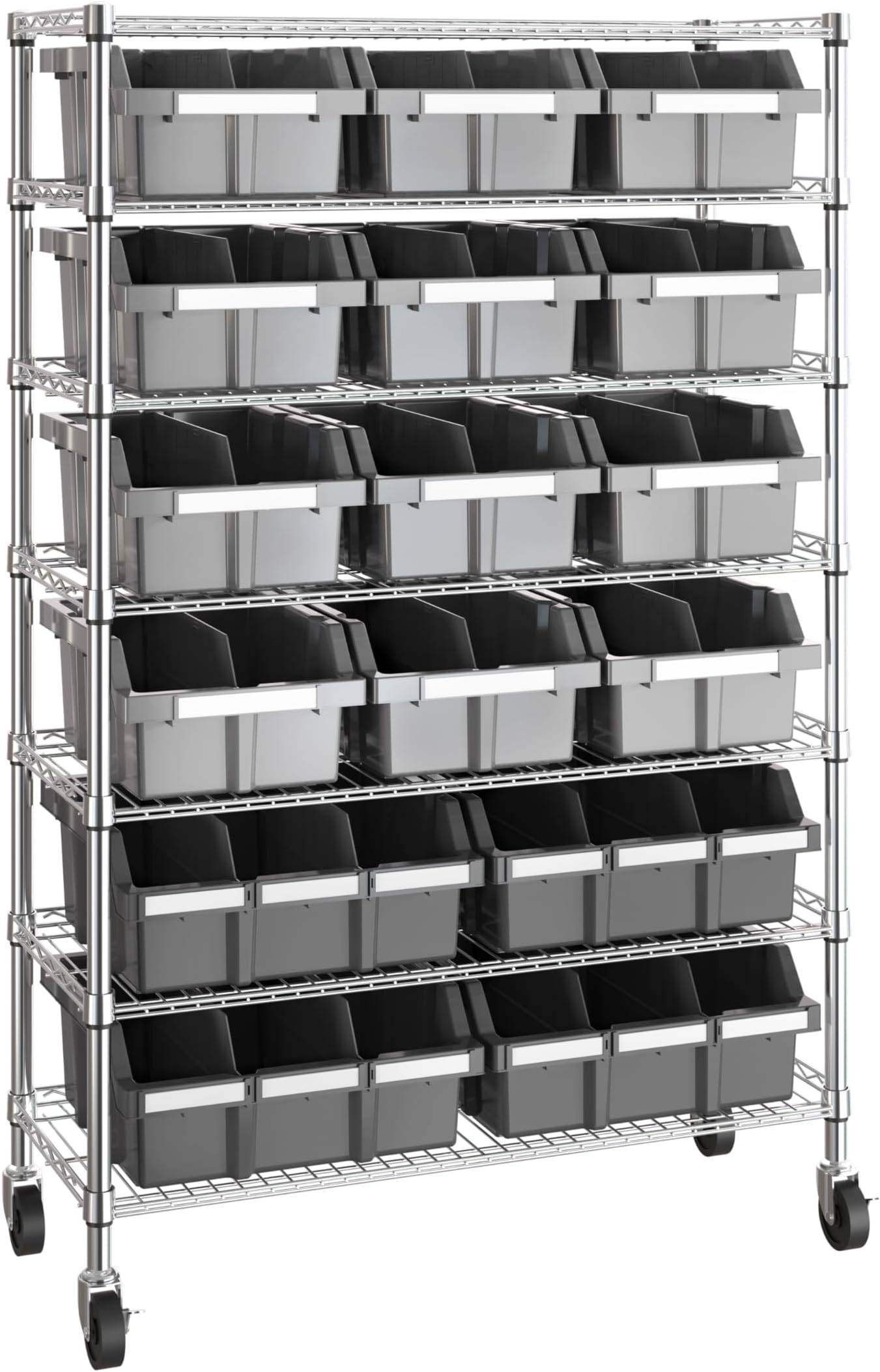 Amazon.com: King's Rack Hanging Bin Rack Storage System Heavy Duty ...