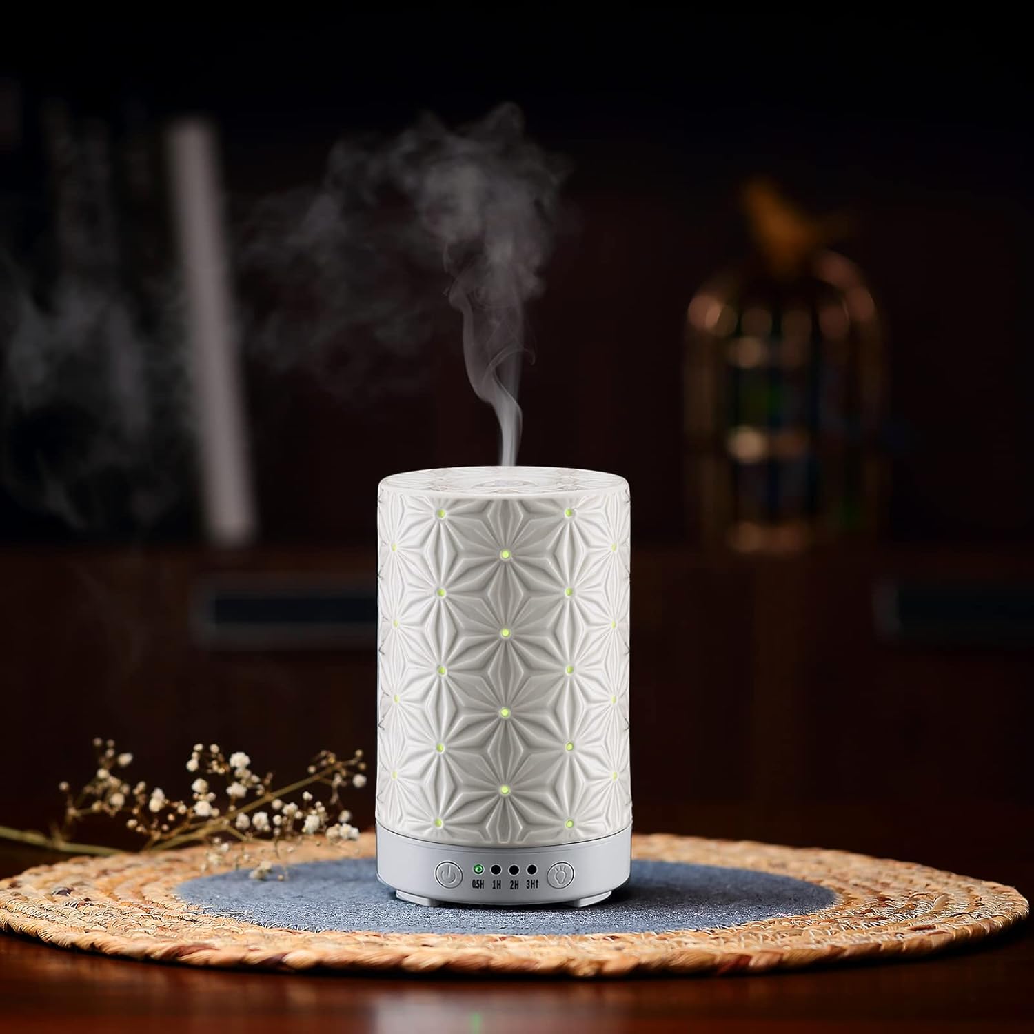 STAR MOON 100ml Keramik Aroma Diffuser für ätherische öle, Leiser ...
