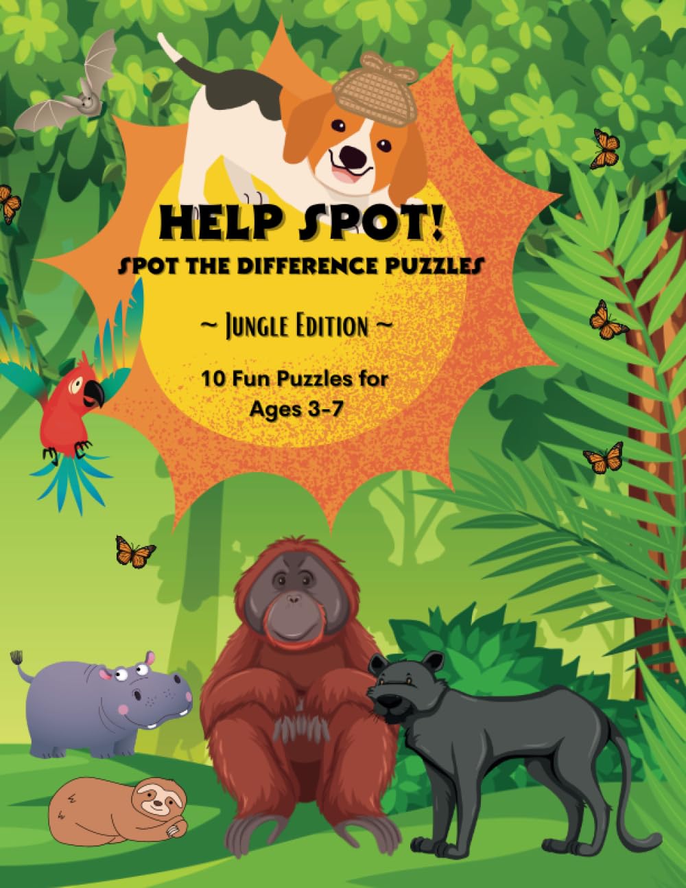 Amazon.com: Help Spot!: Spot the Difference Puzzles, Jungle Edition: 10 ...