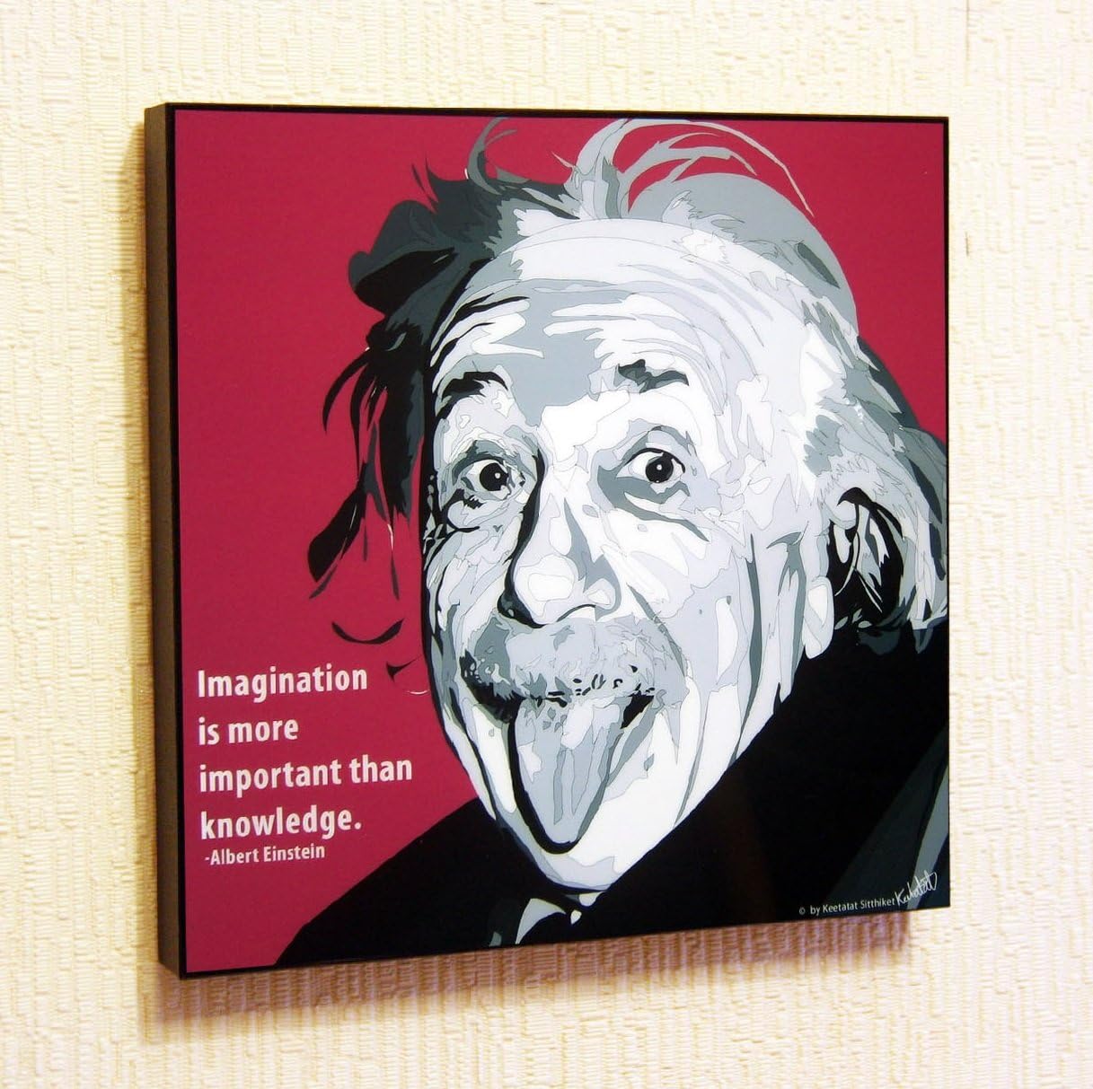 Amazon.com: Albert Einstein Poster Wall Art Decals Quotes Glossy ...