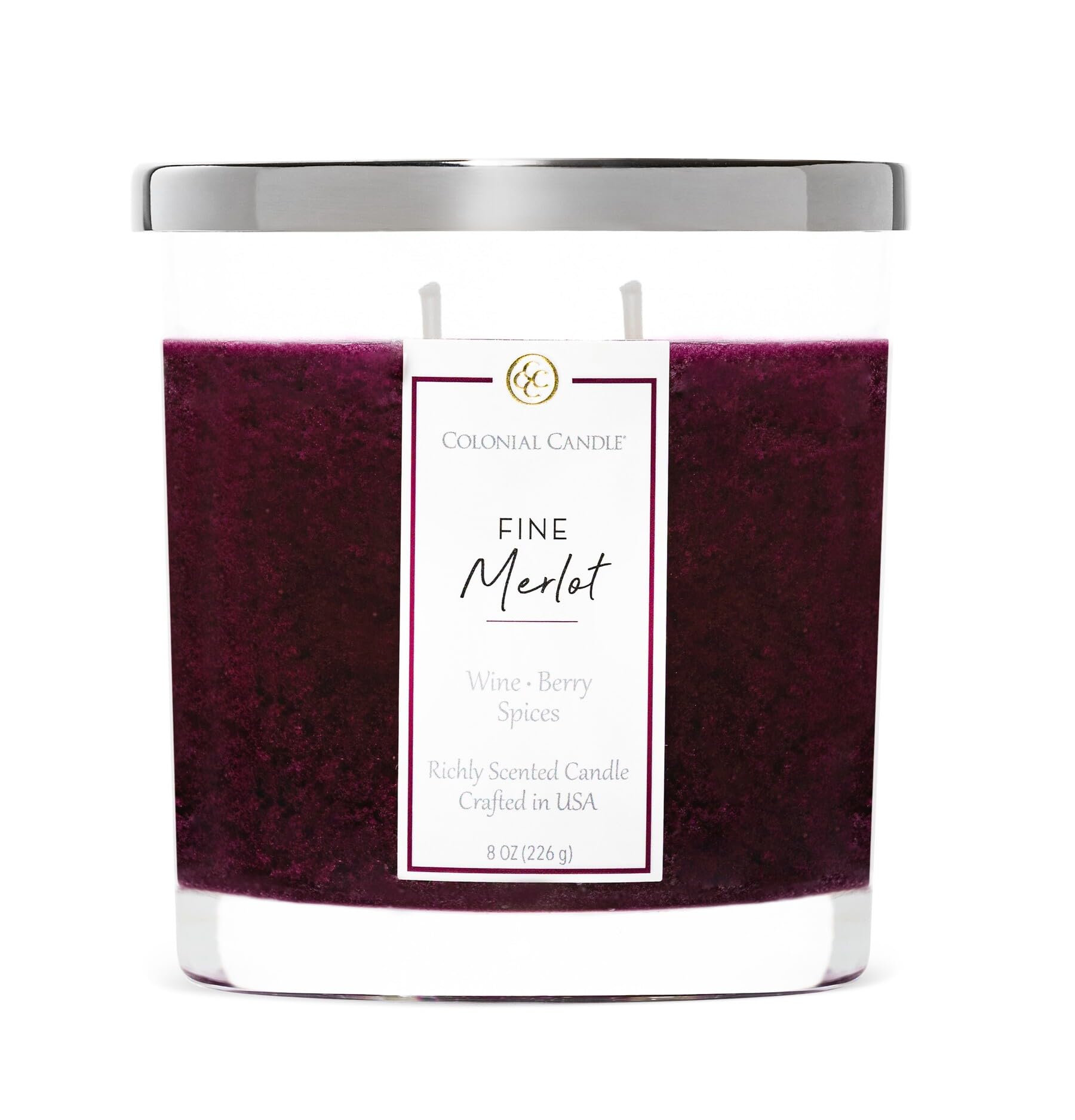 Amazon.com: Colonial Candle Fine Merlot Scented Candle Jar, Highly ...